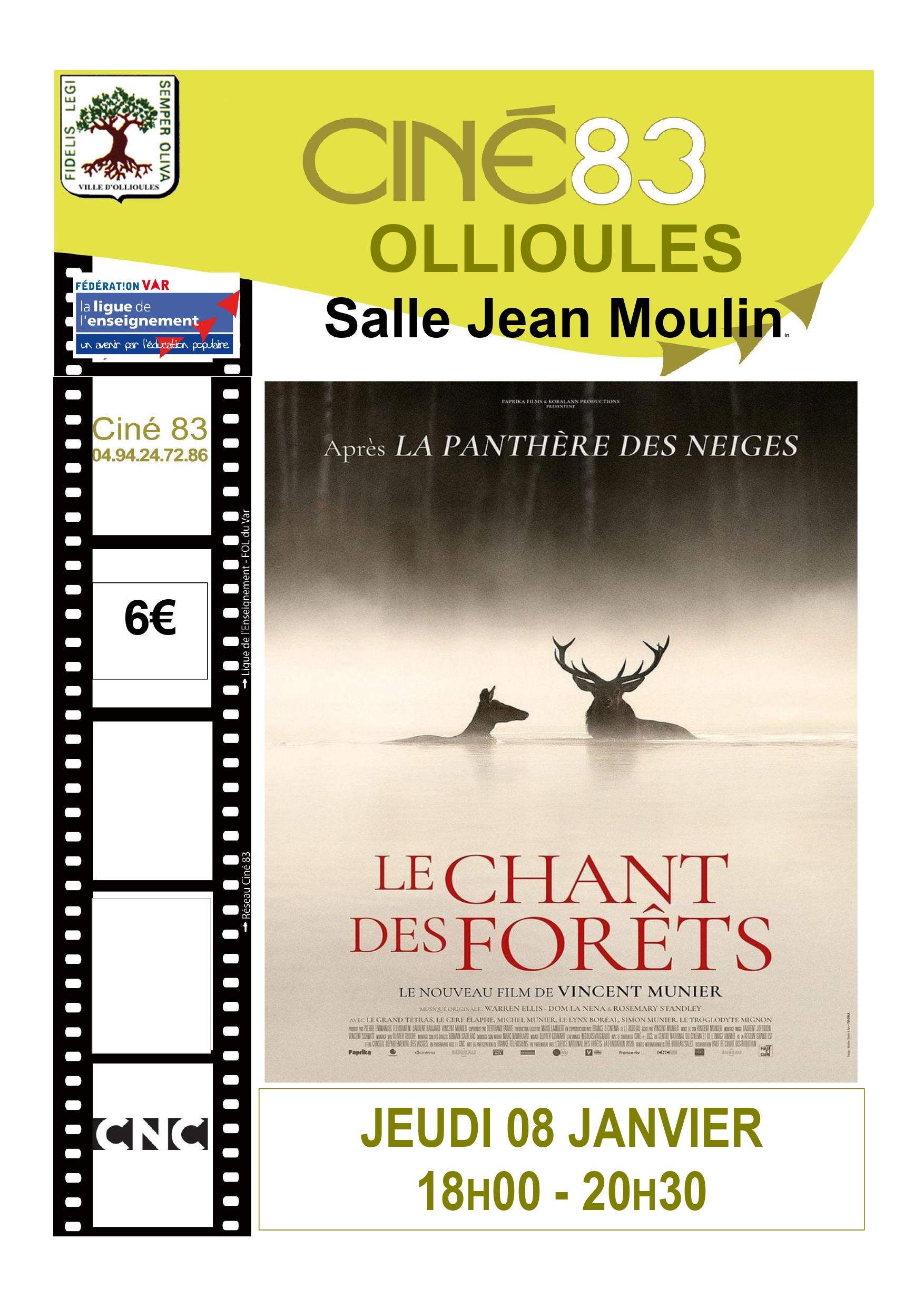Ciné 83 : projection du film " Le chant des forêts" | Ollioules ...